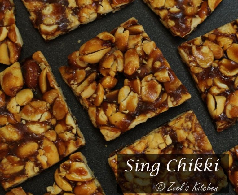 Sing Chikki | Peanut Chikki | Groundnut Brittle Recipe | Zeel's Kitchen