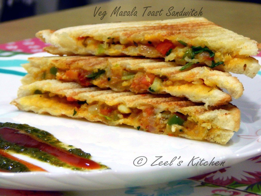 Veg Masala Toast Sandwich | Veg Masala Sandwich | Zeel's Kitchen