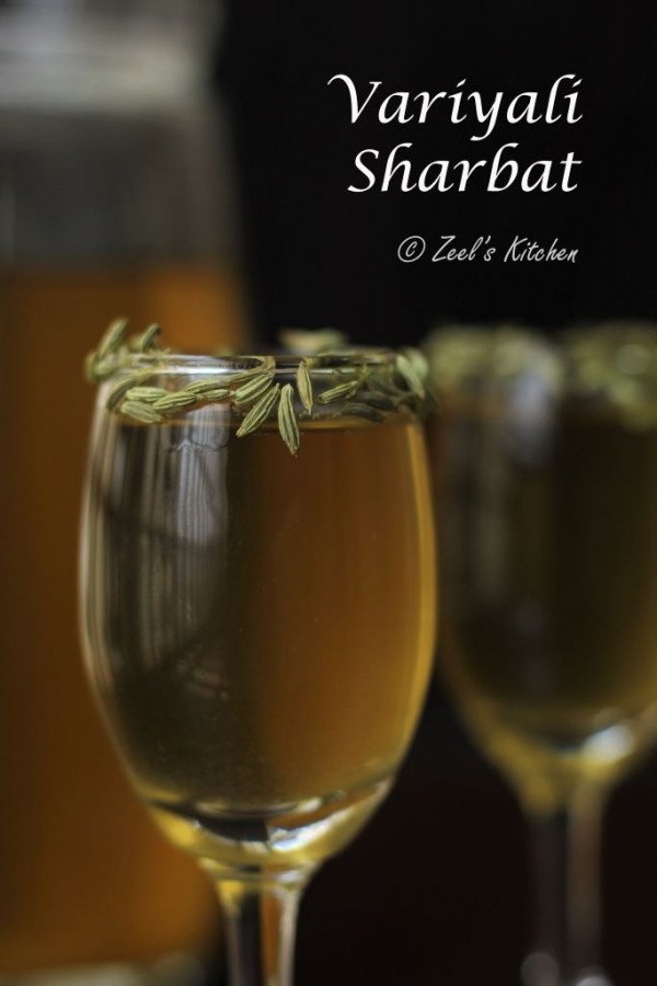 Variyali Sharbat Recipe (Saunf Sharbat) | Zeel's Kitchen
