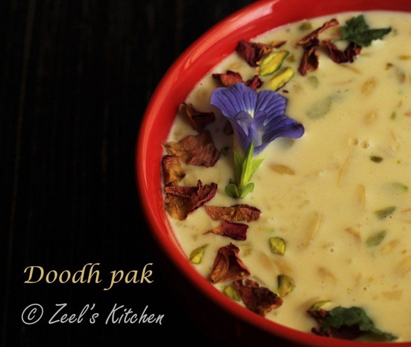 Doodh Pak | Gujarati Dudhpak recipe - Zeel's Kitchen
