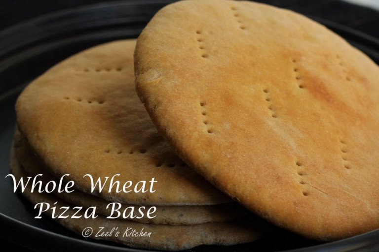 Whole wheat pizza base | Wholesome Pizza Base - Zeel's Kitchen